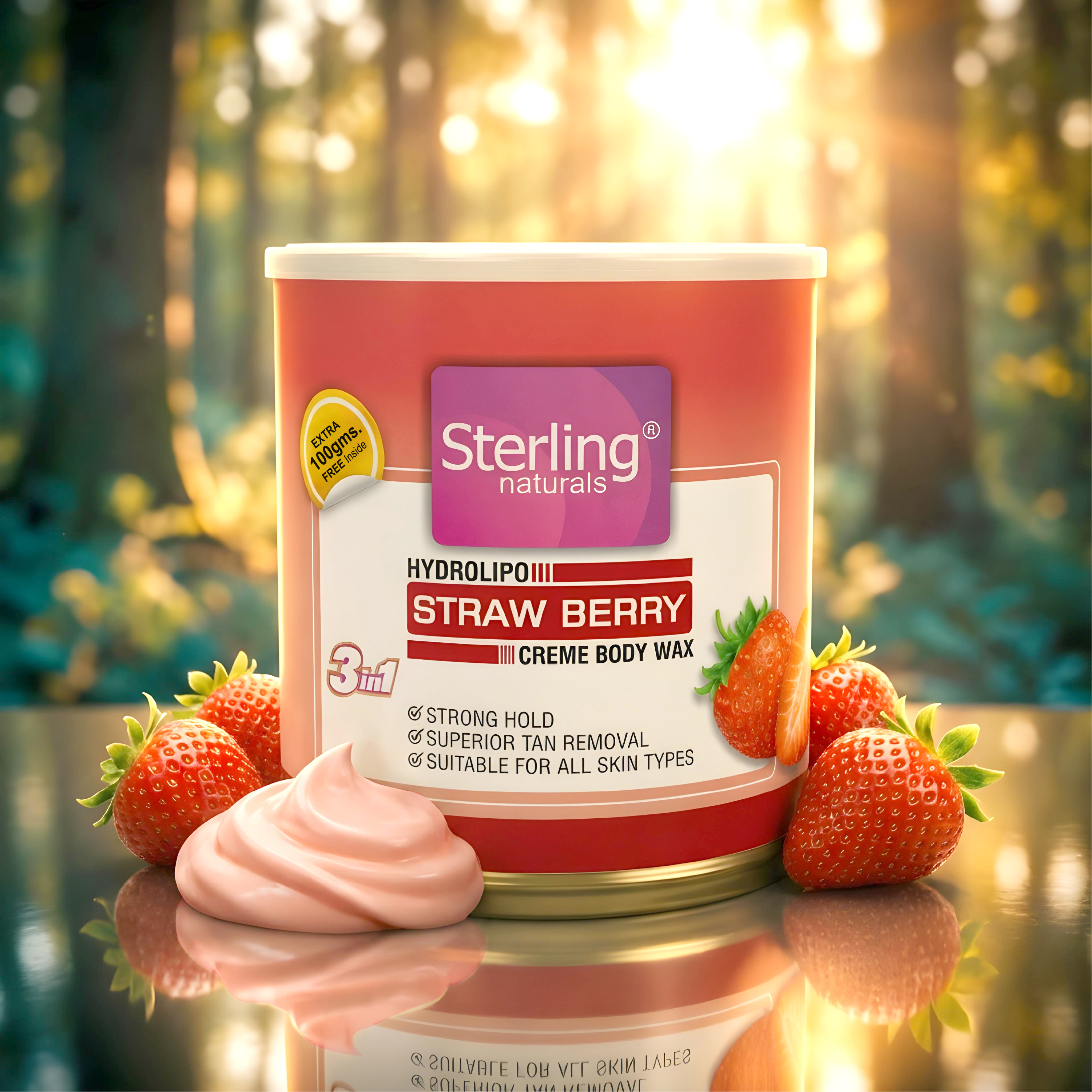 Strawberry Honey Crème D-Tan Wax | For Smooth & Less Painful Hair Remo ...