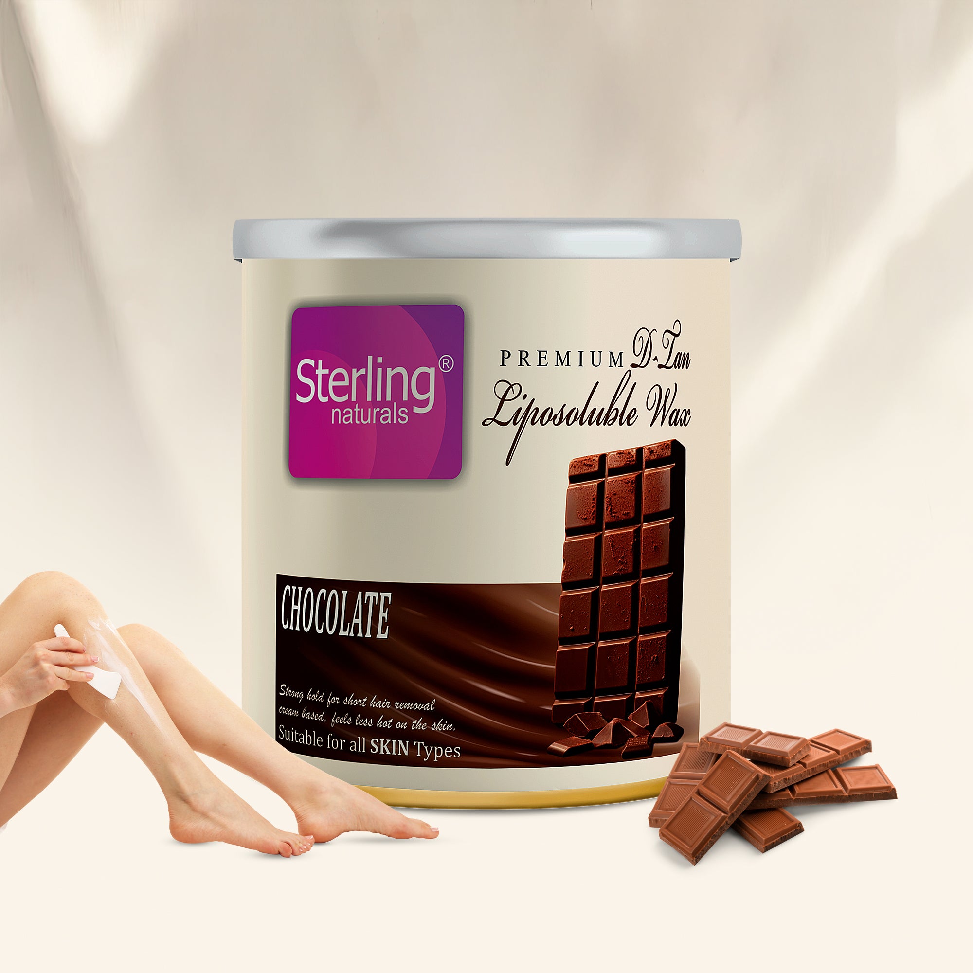 Chocolate D-Tan Liposoluble Wax | Painless Hair Removal (700g ...